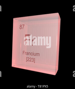 Francium chemical element periodic table science symbol Stock Photo - Alamy