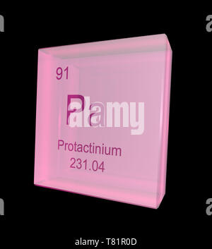 Protactinium chemical element periodic table science symbol Stock Photo ...
