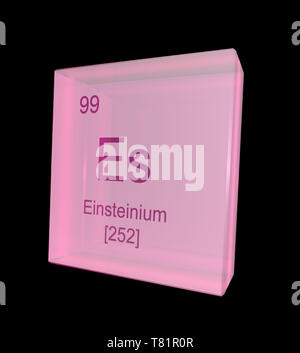 Einsteinium chemical element periodic table science symbol Stock Photo ...
