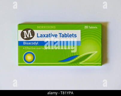 Pack of Morrison's Laxative Tablets. Bisacodyl. Effective overnight ...