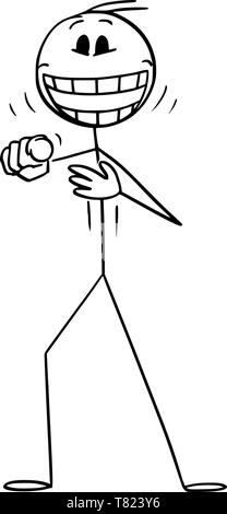laughing cartoon man pointing Stock Vector Image & Art - Alamy