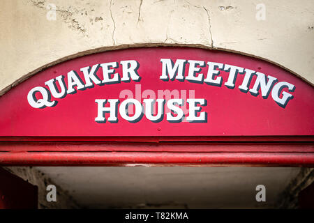 The Religious Society of friends Quakers sign Stock Photo - Alamy