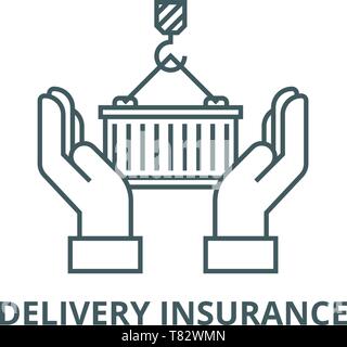 Logo - transport and logistics insurance concept – stock illustration ...