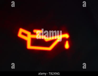 A dashboard car warning light showing door open on seat Leon Cupra ...