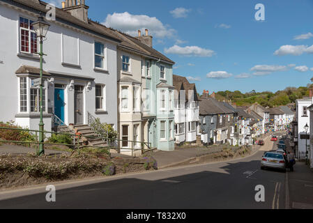 Modbury, South Devon, England, UK. May 2019. The market town of Modbury ...