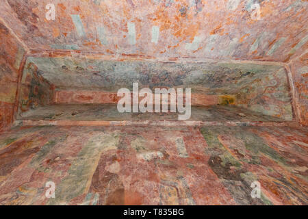 Mayan art - wall paintings by Mayans from the 7th century AD at ...