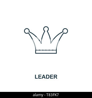 Lead Management icon. Monochrome style design from management ...