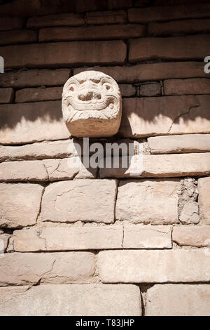 Ancient stone tenon head or Cabeza Clava at Archeological site of ...