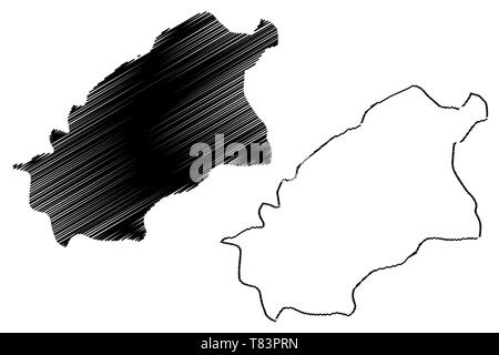 Buraidah City (Kingdom of Saudi Arabia, Al-Qassim Region) map vector ...