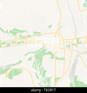 Miskolc City (Hungary, Borsod-Abauj-Zemplen County) map vector ...