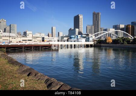 Tokyo skyline - modern residential neighborhoods with high rise ...