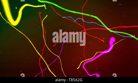 Neon streamers, illustration Stock Photo - Alamy