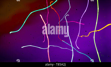 Neon streamers, illustration Stock Photo - Alamy