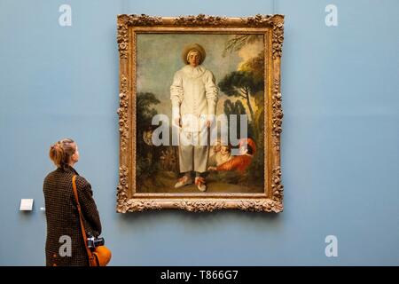 Antoine Watteau - Pierrot Formerly Known as Gilles Stock Photo - Alamy