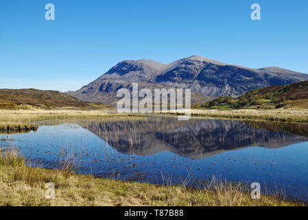 Arkle reflected in Loch Stack, by Achfary, Reay Forest Estate ...