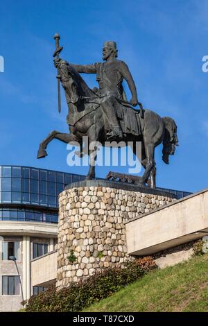 Georgia, Kakheti Area, Telavi, statue of King Erekle II Stock Photo - Alamy