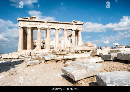 Acropolis Hill Including the Parthenon and other Structures Stock Photo ...