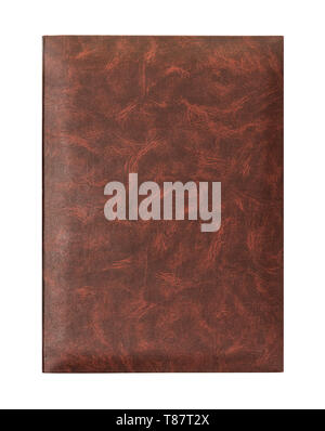 Brown leather folder Stock Photo - Alamy