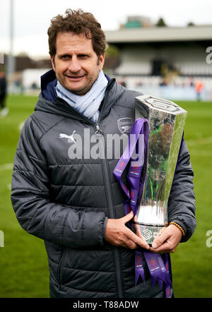 Arsenal manager Joe Montemurro during the FA Women's Super League match ...