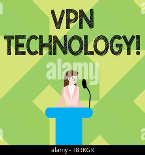 Writing note showing Vpn Technology. Business concept for programming ...