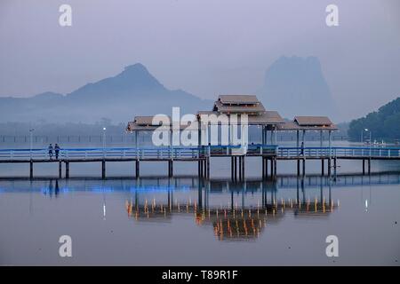 Kan Thar Yar Lake, Hpa An, Kayin State (Karen State), Myanmar (Burma ...