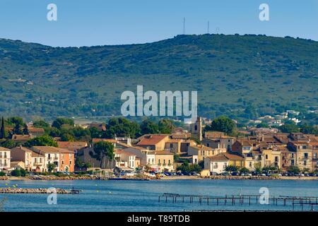 Bouzigues Village, Pond of Thau, Occitanie, France Stock Photo ...