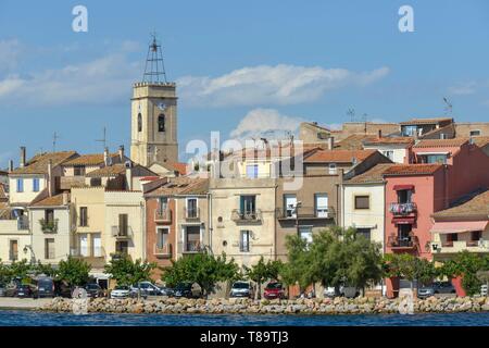 Bouzigues Village, Pond of Thau, Occitanie, France Stock Photo ...