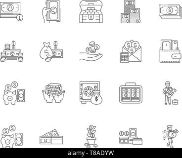 cash and carry line icon vector illustration Stock Vector Image & Art ...