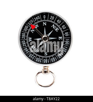 Modern compass on white background Stock Photo - Alamy