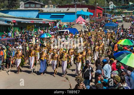 Papua New Guinea, Enga Province, Enga tribe, Enga Show, Wabag region ...