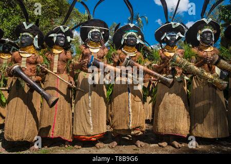 Papua New Guinea, Enga Province, Enga tribe, Enga Show, Wabag region ...