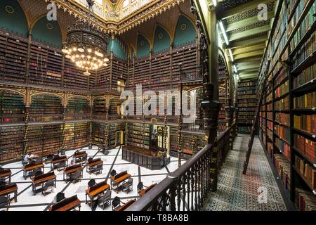 The Royal Portuguese Library, Rio de Janeiro, Brazil Stock Photo ...
