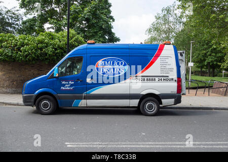 Pimlico Plumbers van, London, UK Stock Photo - Alamy
