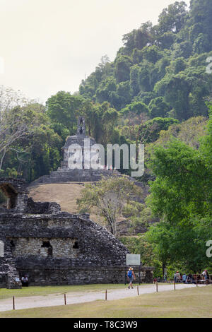 Palenque Mexico - Temple of the Sun, part of the Temple of the Cross ...