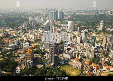 Panorama aerial view of Kuala Lumpur City Centre in the morning, 02 ...