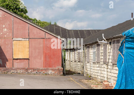 Sides of Hut 3 and Hut 6 at Bletchley Park, once the top-secret home of ...