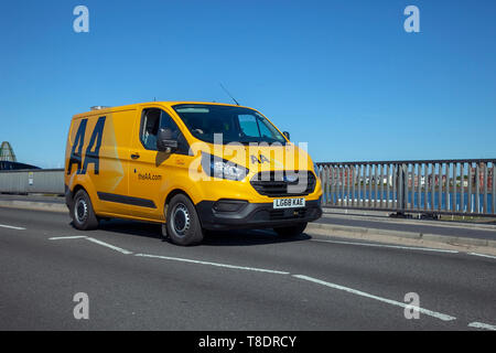 A yellow Ford Transit AA van Stock Photo - Alamy
