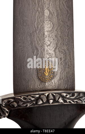 An SS honour dagger with Damascus blade Damascus blade with highly ...