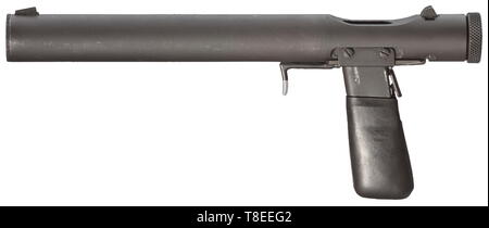 A Welrod silencer pistol Cal. 7.65 mm, no. 675. Barrel with 20 gas ...