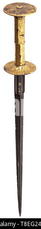 A rare gold-covered rondel dagger of Burgundian type possibly second ...