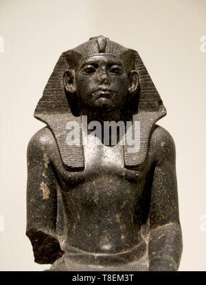 Statue of Pharaoh Amenemhat III. Granite. Middle Kingdom, 12th Dynasty ...