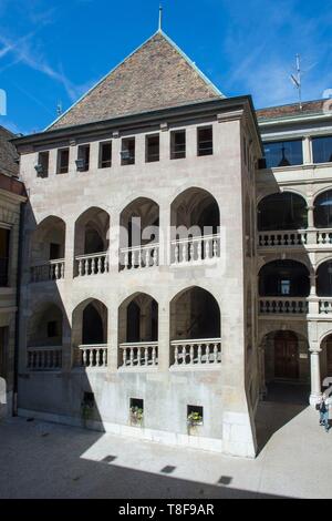 Switzerland, Geneva, Swiss Confederation, in the old town outside view ...