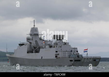 HNLMS De Ruyter (F804) operated by the Royal Netherlands Navy, being ...