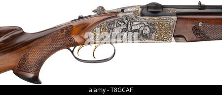 An over-and-under triple barrelled rifle Joh. Michelitsch in Ferlach ...
