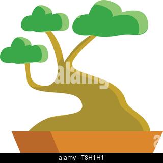 Hand drawn tree isolated on background. Vector illustration ...
