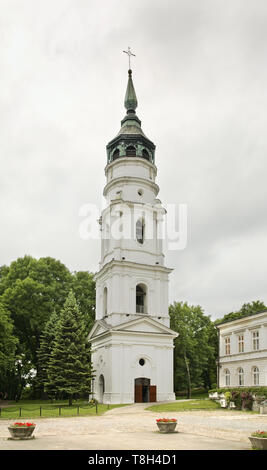 Belfry of Basilica of Birth of Virgin Mary in Chelm. Poland Stock Photo ...