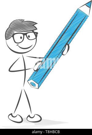 Man Standing Holding Pen Pointing to Chart Diagram with SEO Process ...