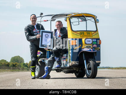 Essex businessman Matt Everard (right) and passenger Russell Shearman ...