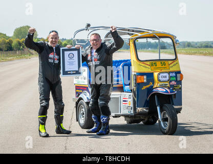 Essex businessman Matt Everard (right) and passenger Russell Shearman ...