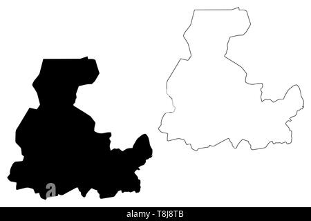 Segou Region (Regions of Mali, Republic of Mali) map vector ...